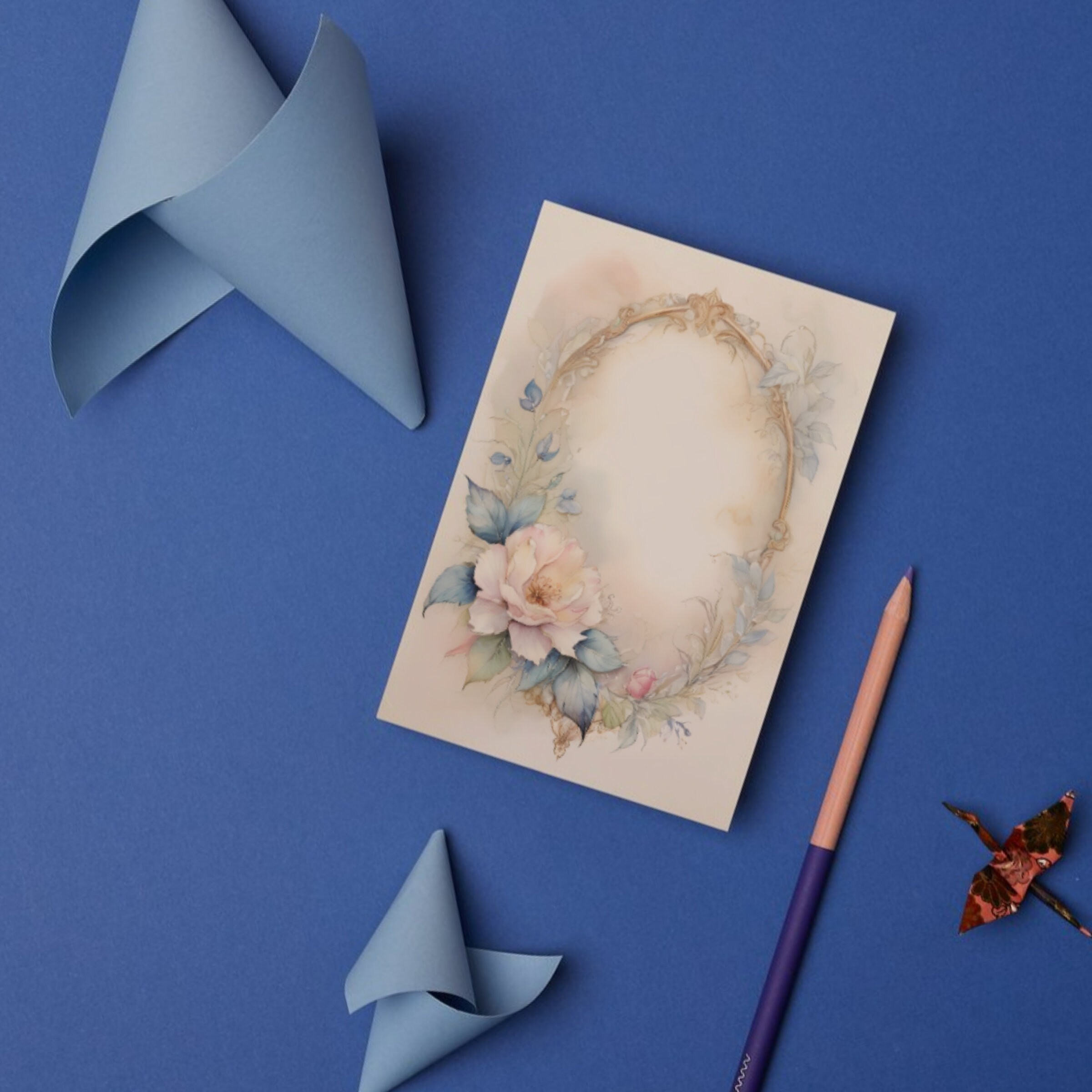 Vintage Flower Digital Scrapbooking Papers, Decorative Floral ...