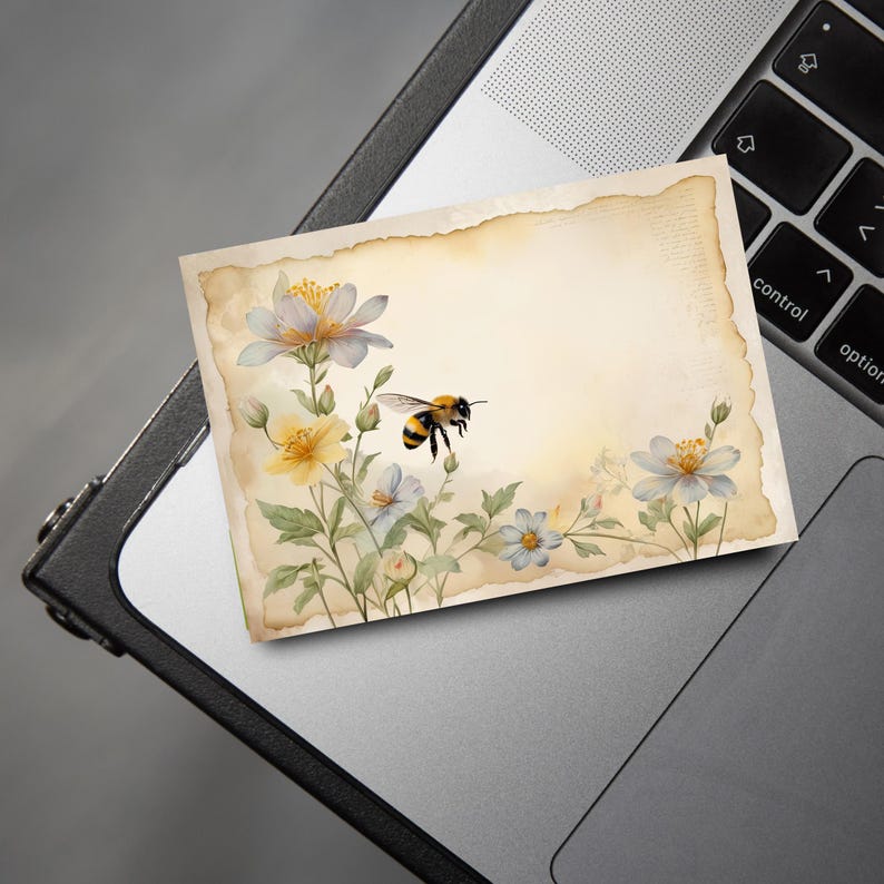 Bumblebee Papers, Digital Download, Scrapbook Essentials, Printable ...