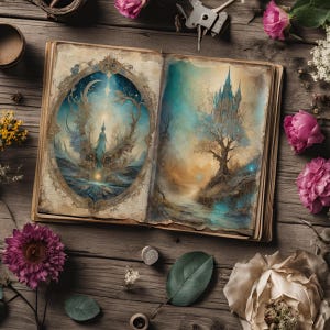 Instant Download Fairytale Journal Pages, Vintage Paper Crafting ...