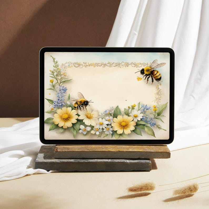 Bumblebee Papers, Digital Download, Scrapbook Essentials, Printable ...