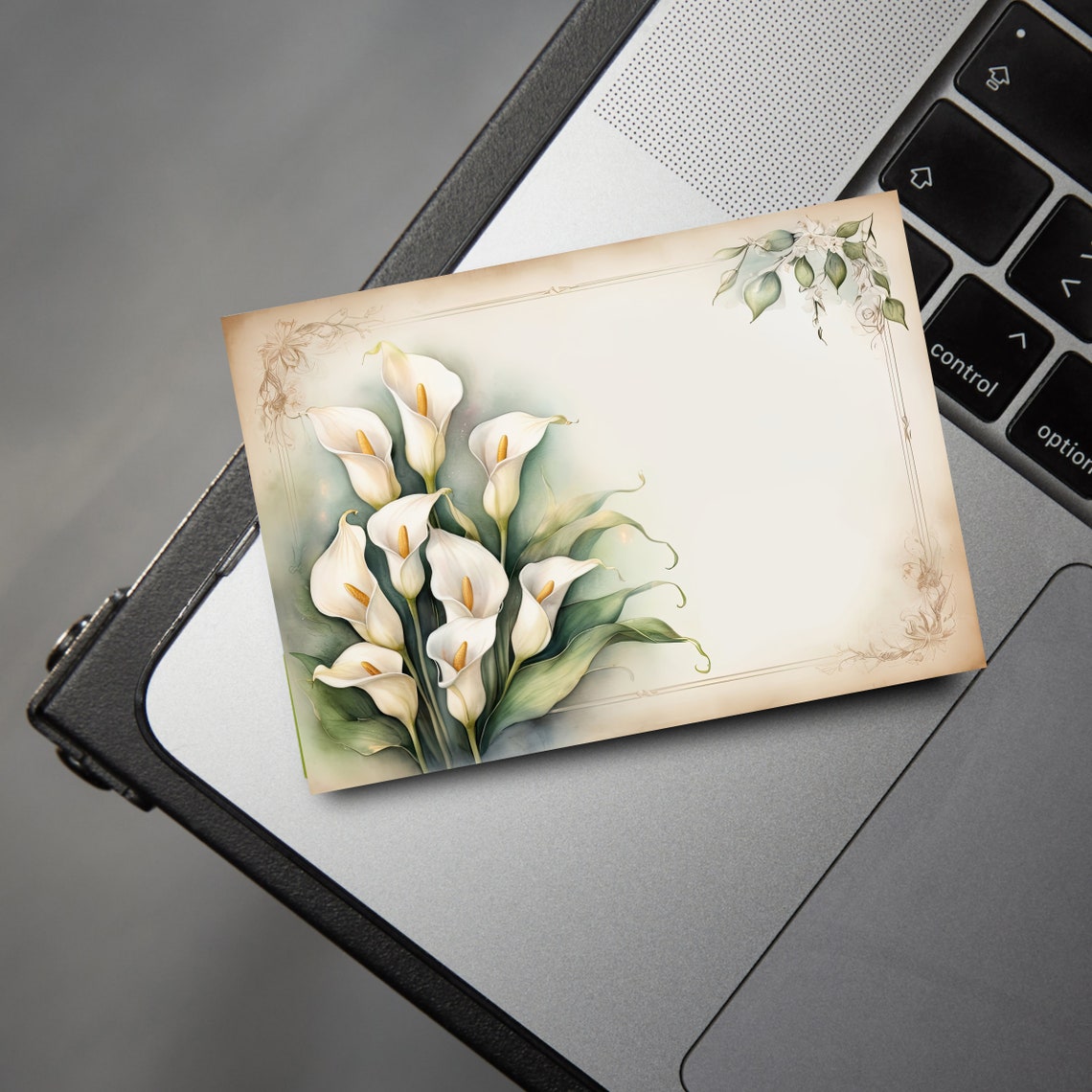 Calla Lily Flower Junk Journal Papers Set, Floral Digital Papers ...