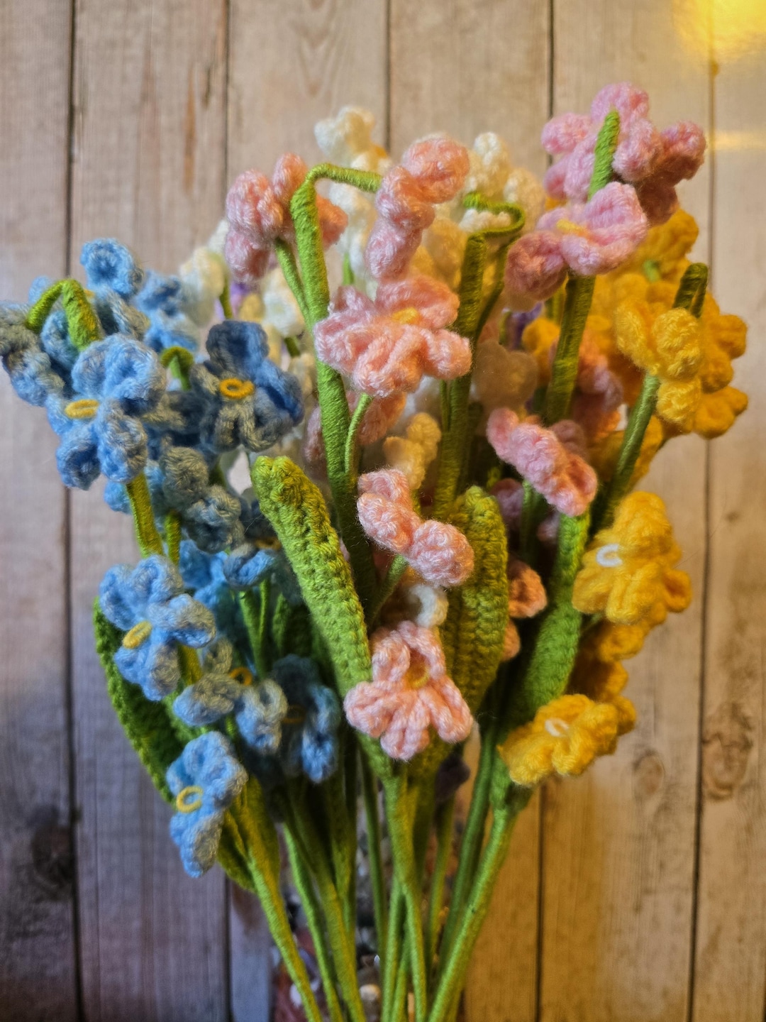 Handcrafted Crochet Flower Stems - Straight Blossom - Etsy