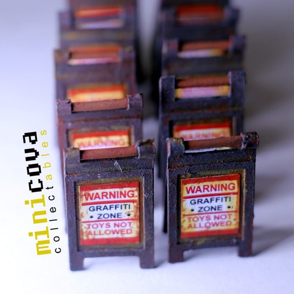 Miniature Warning Signs - Etsy UK