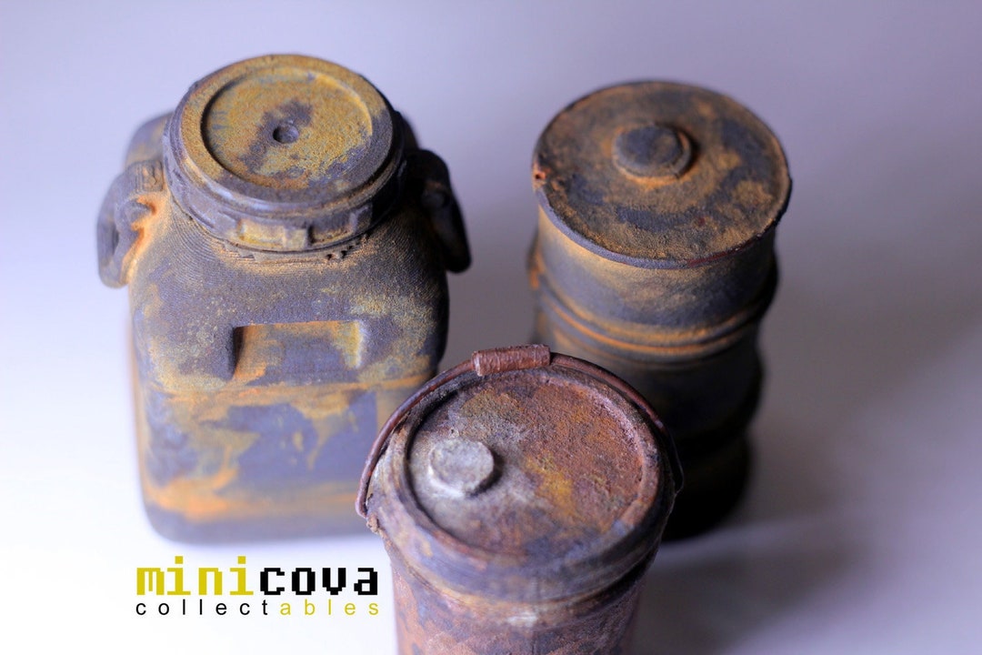 Diorama Props - Fuel Tank - 5 Gallon Bucket - Oil Barrel - Read ...