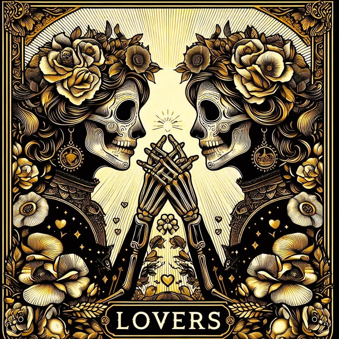 Digital Print Skeletal Art Skeletal Lovers Wall Art Lesbian Lovers