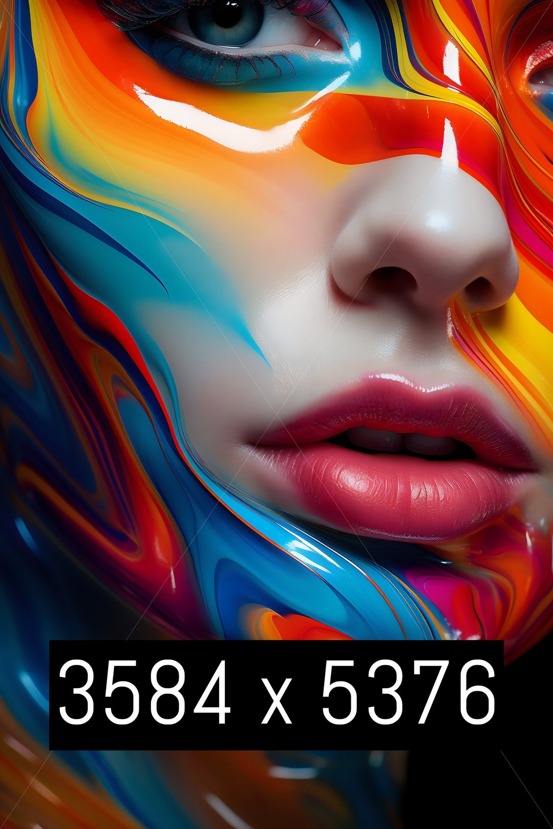 AI Generated Face Model Art Digital Download - Etsy