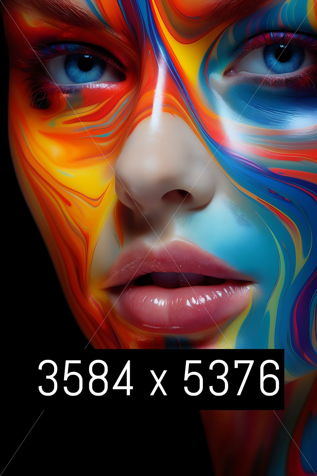 AI Generated Face Model Art Digital Download - Etsy UK