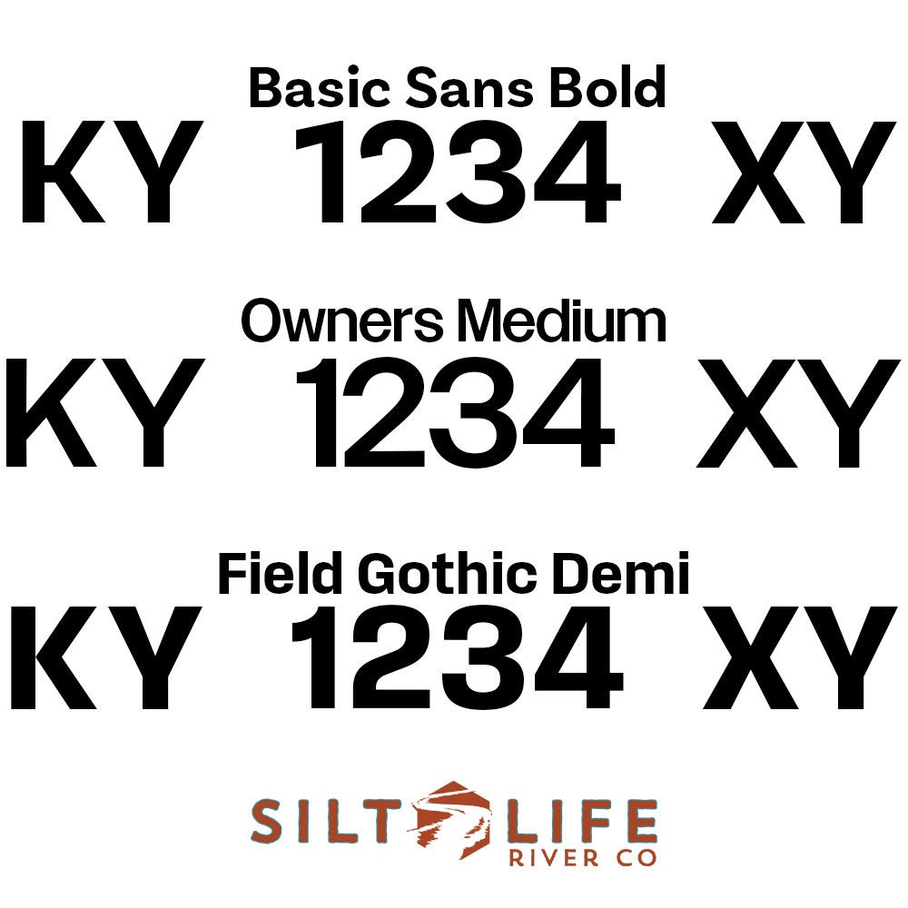 Custom Boat Registration Number Decals: Easy Install Vinyl Stickers - Etsy