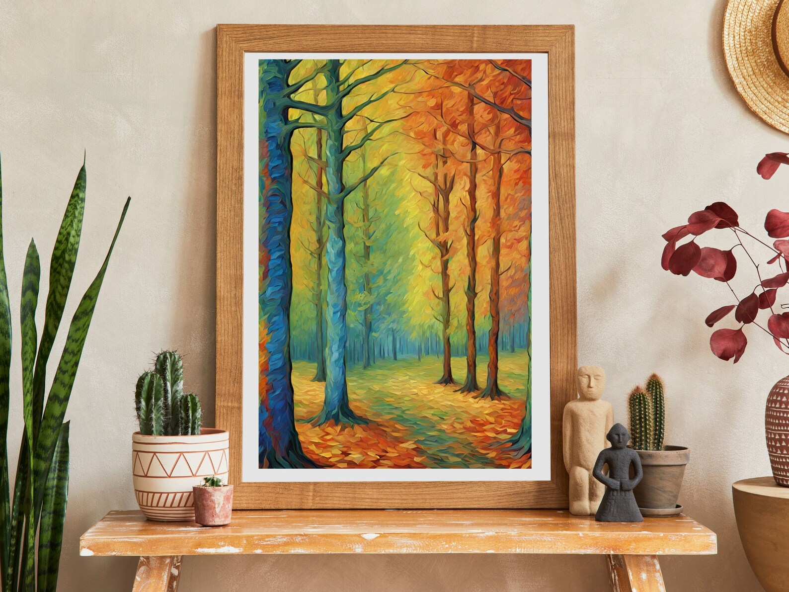 Vincent Van Gogh Poster, Rainbow Maple Forest, Van Gogh Paintings ...