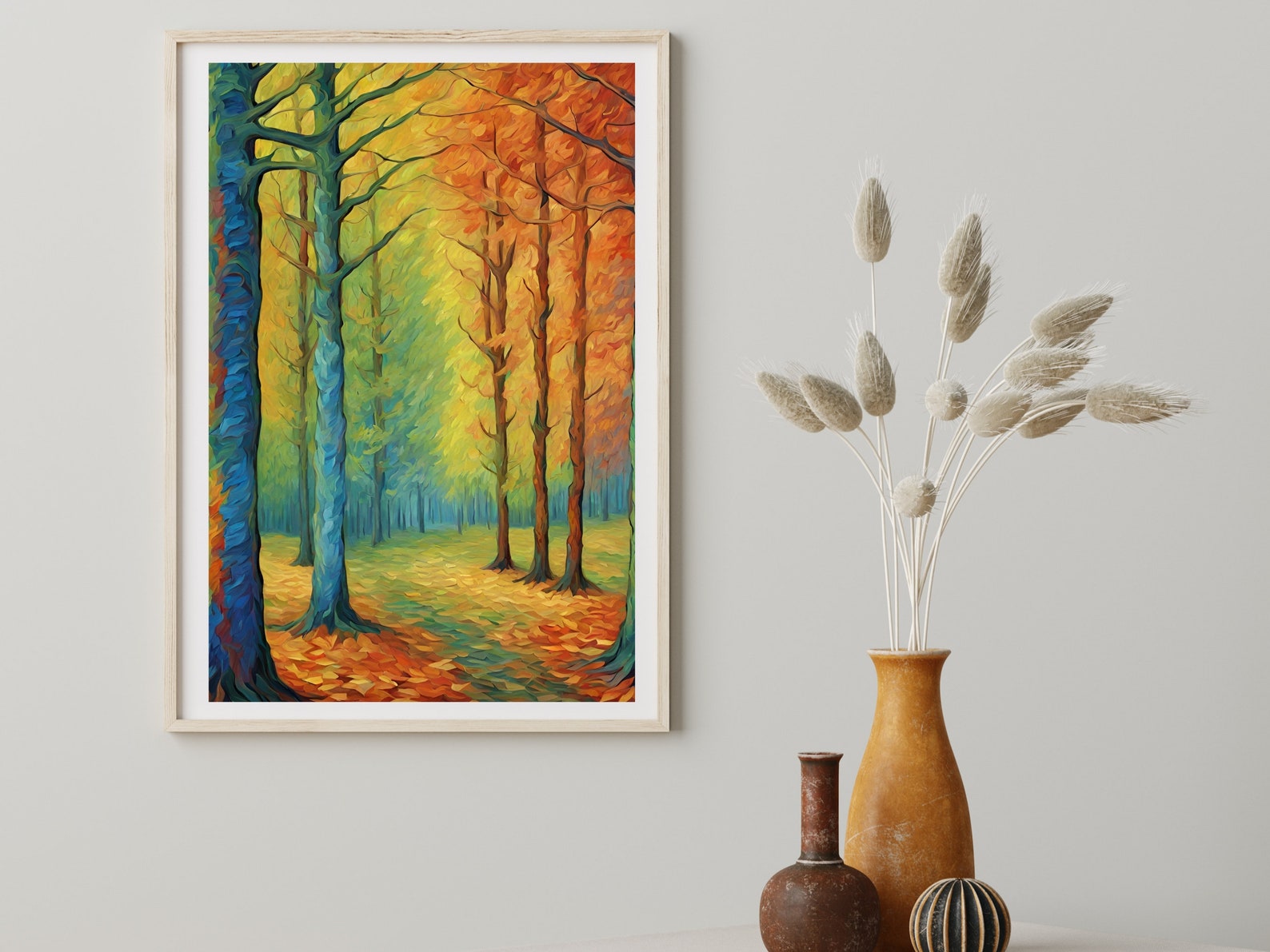 Vincent Van Gogh Poster, Rainbow Maple Forest, Van Gogh Paintings ...