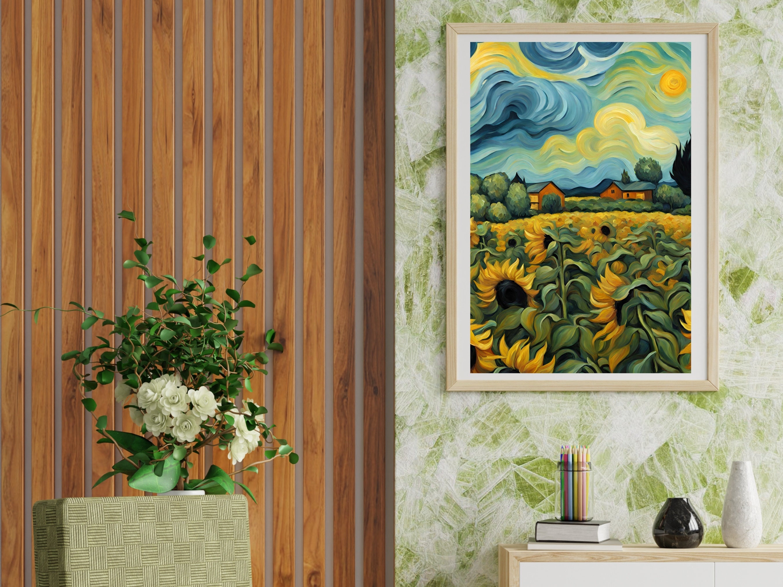 Vincent Van Gogh Poster, Sunflower Flowers, Van Gogh Paintings, Digital ...