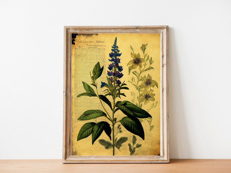 Vintage Garden Poster,botanical Plant,botanical Poster Printable ...