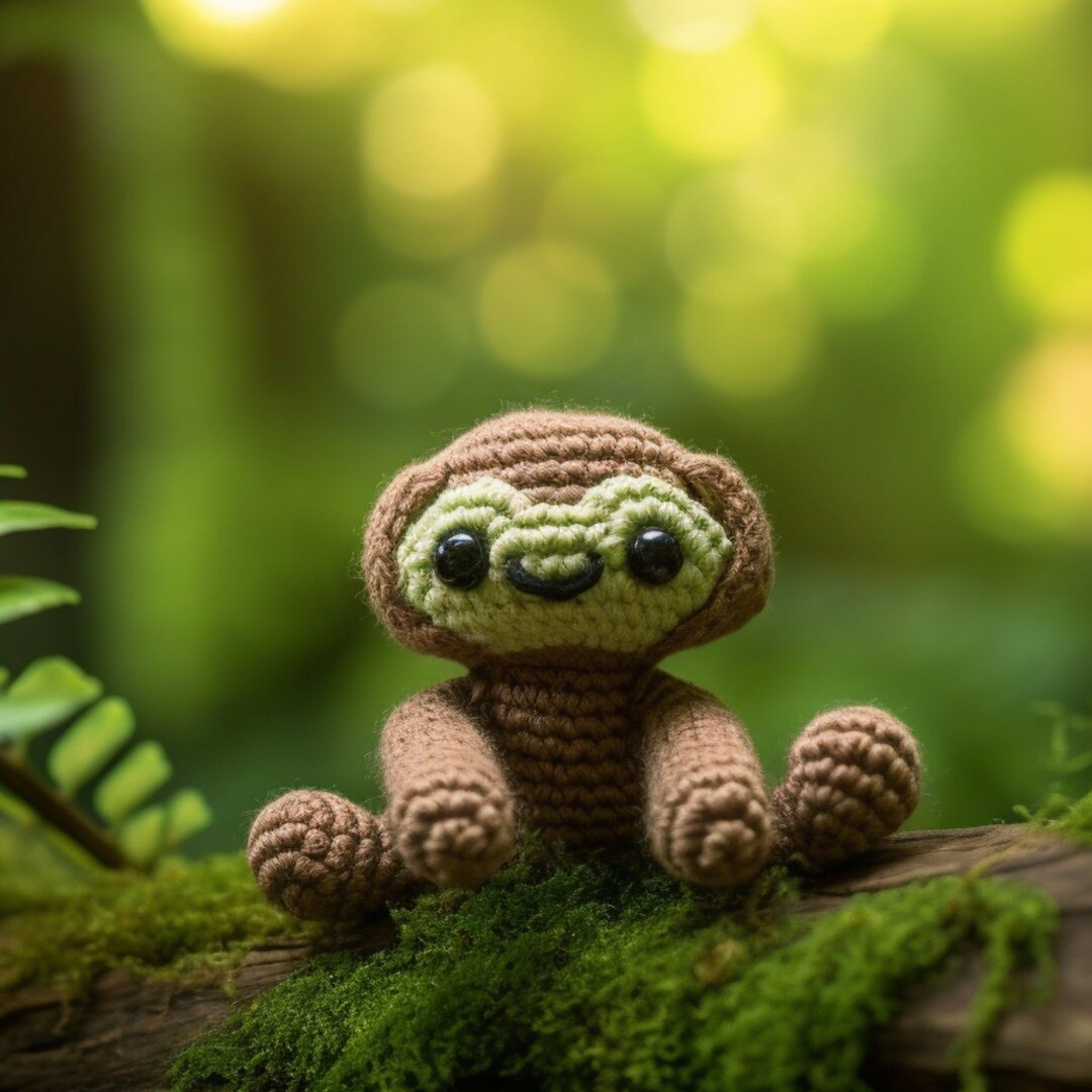 Sally the Lazy Faultier Häkelanleitung Pocket Amigurumi - Etsy.de