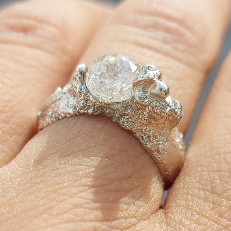 Cast Silver Ring - Etsy