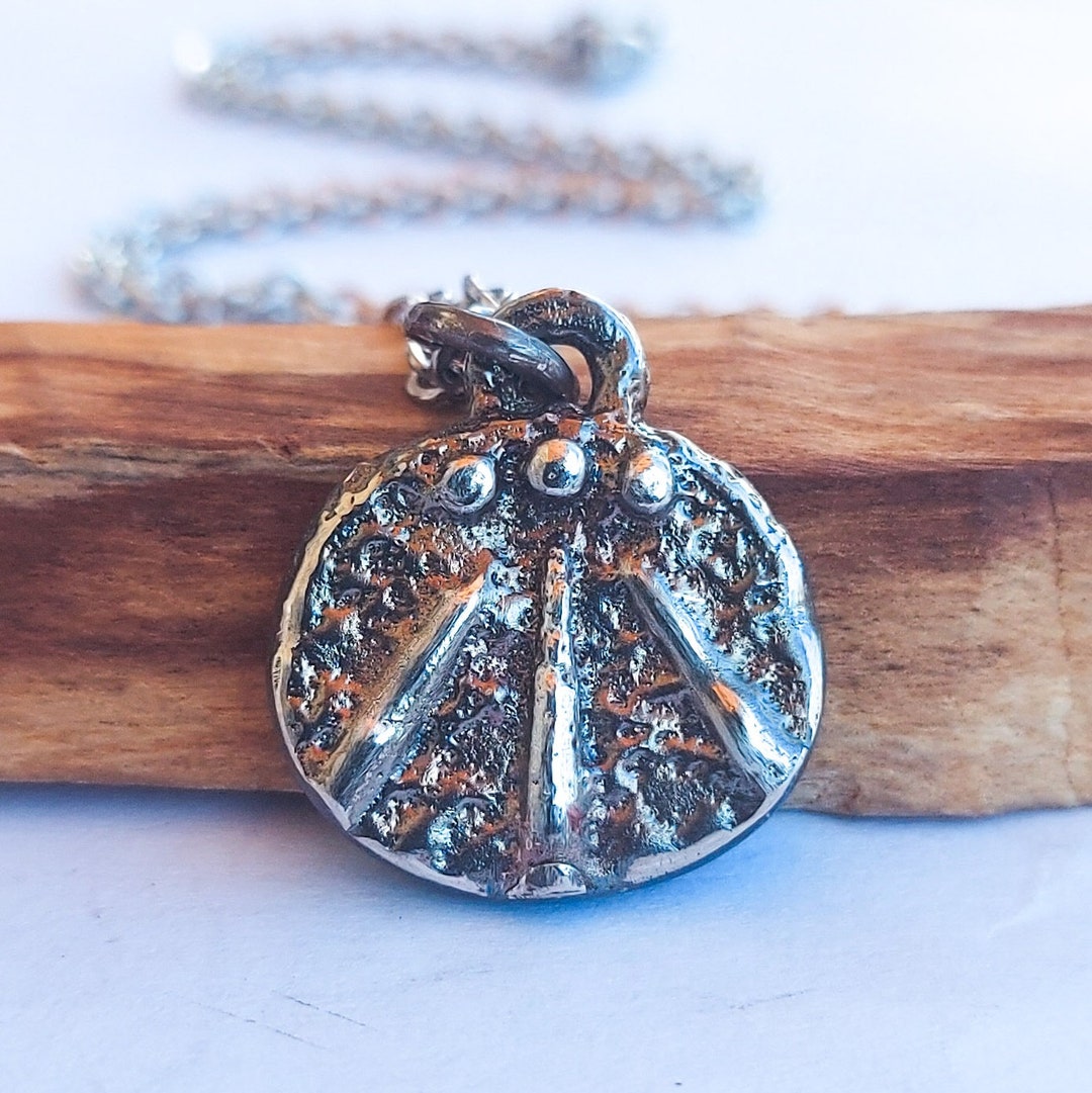 Druid Awen Symbol Necklace in Oxidised Silver & Gold, Bardic Amulet ...