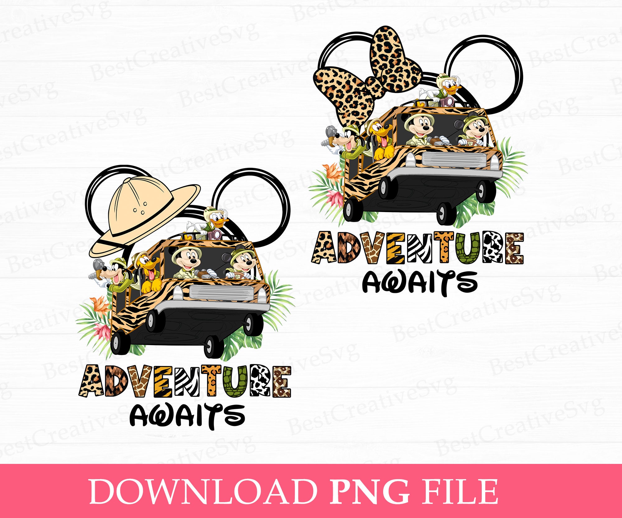 Bundle Safari Trip Png Adventure Awaits Png Family Vacation - Etsy