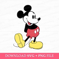 Mickey Mouse Svg - Etsy