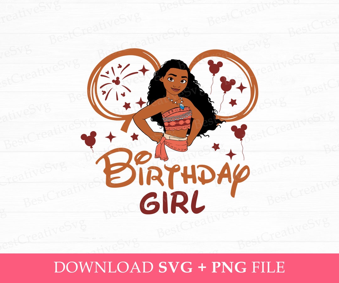 Birthday Girl Svg, Family Birthday Svg, Mouse Ear Balloons and Stars ...
