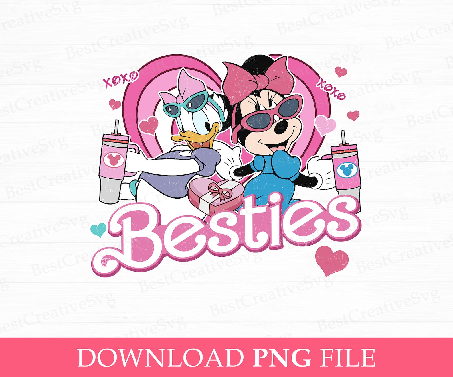 Besties Png, Miss Duck and Mouse Png, Girls Trip Png, Best Friends Png ...