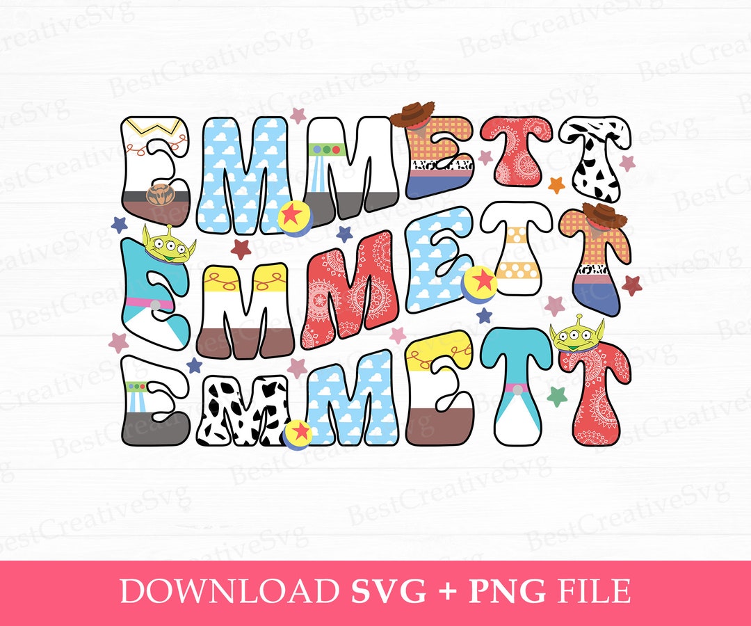 Toy Friends Emmett Svg, Family Trip Svg, Doodle Emmett Svg, Gift for ...