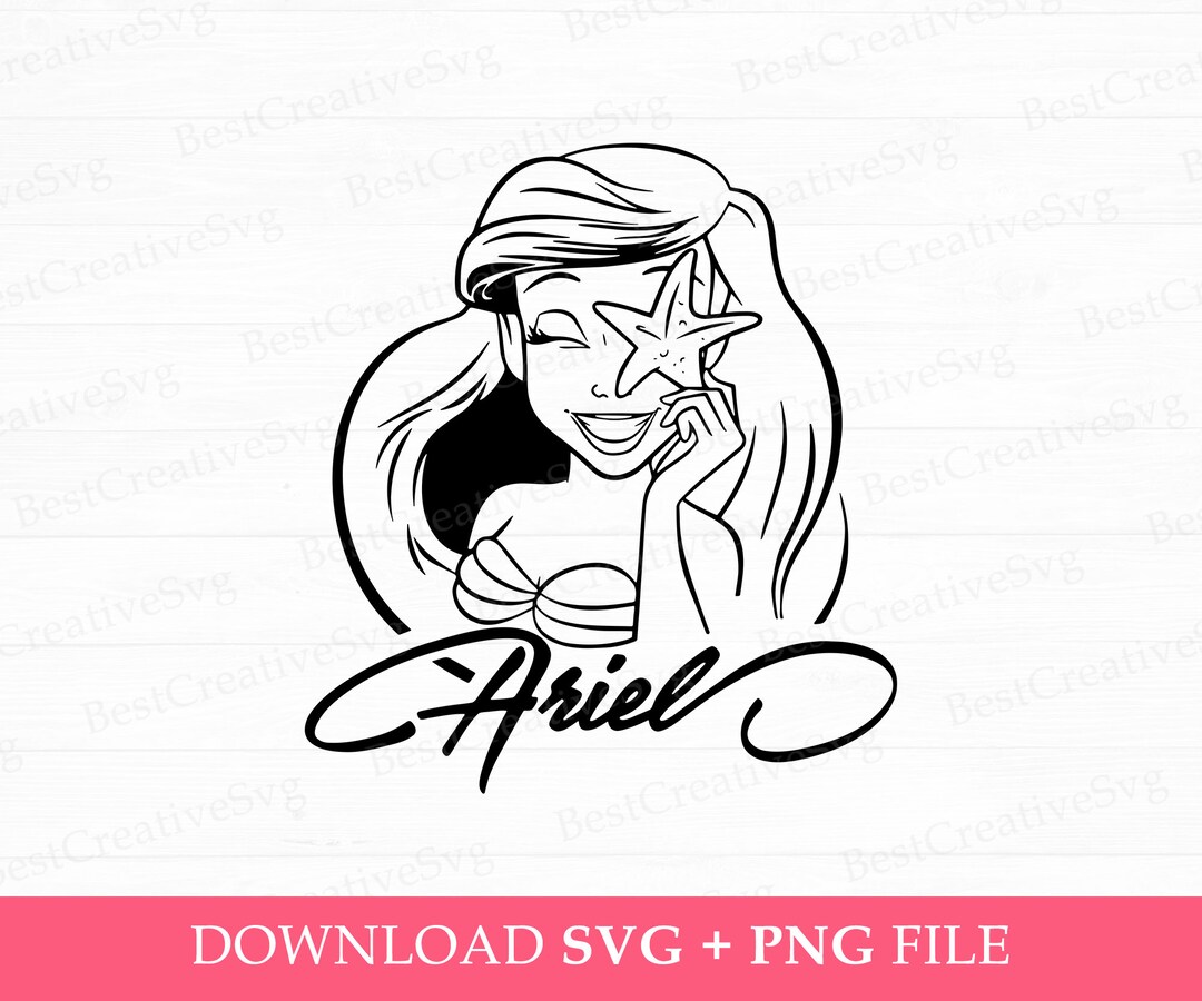 Mermaid Princess Starfish SVG, Family Vacation Trip (PNG SVG Files) - Etsy