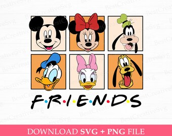Mouse and Friends Svg, Family Vacation Svg, Mouse Best Friends Svg ...