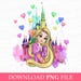Watercolor Princess PNG, Magical Kingdom, Family Vacation (digital ...