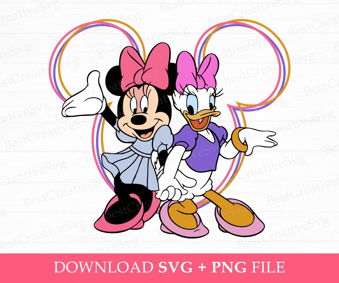 Miss Mouse and Best Friend Duck Svg, Family Vacation Svg, Besties Svg ...