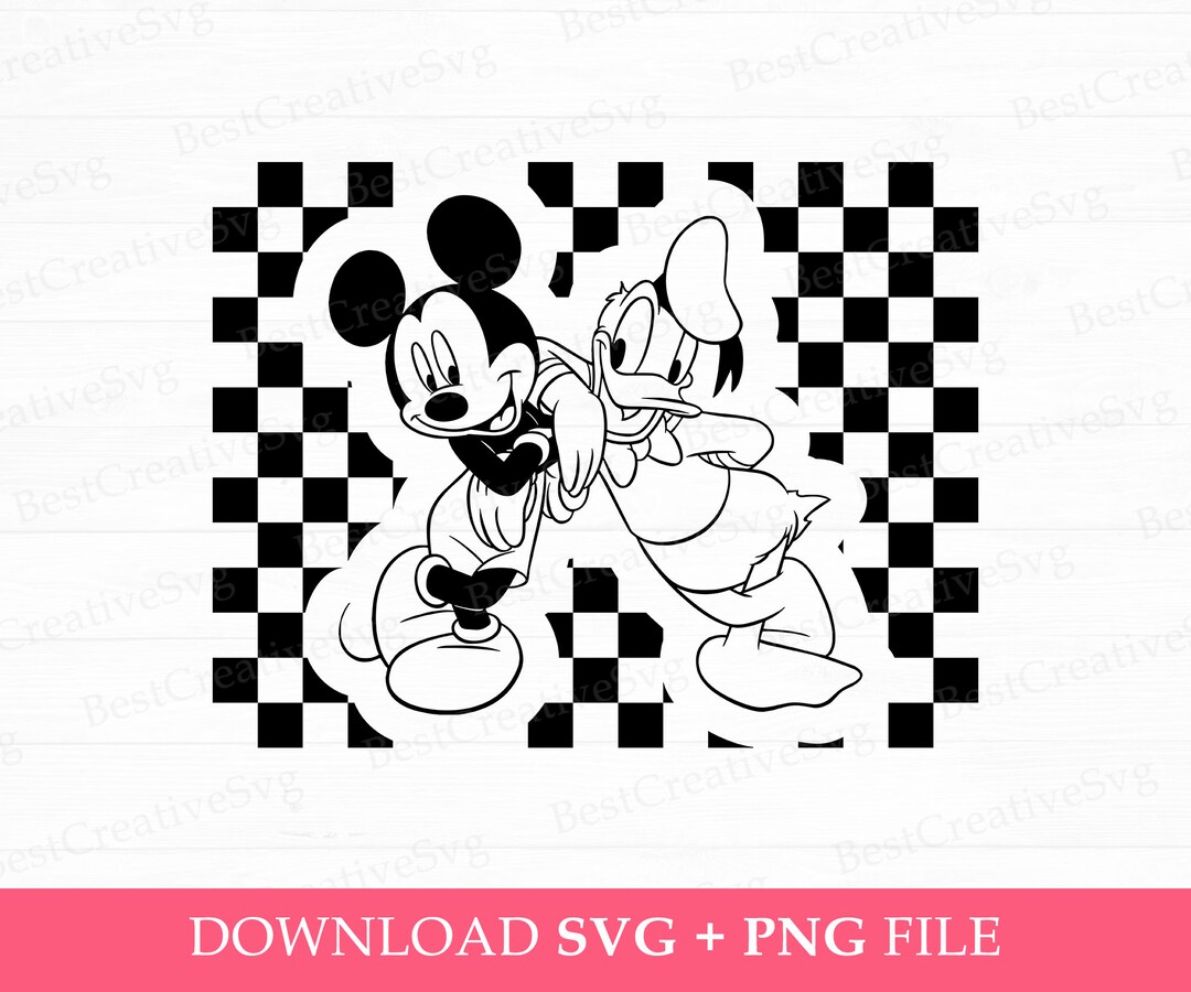 Checkered Mouse and Friends Svg, Family Vacation Svg, Family Trip Svg ...