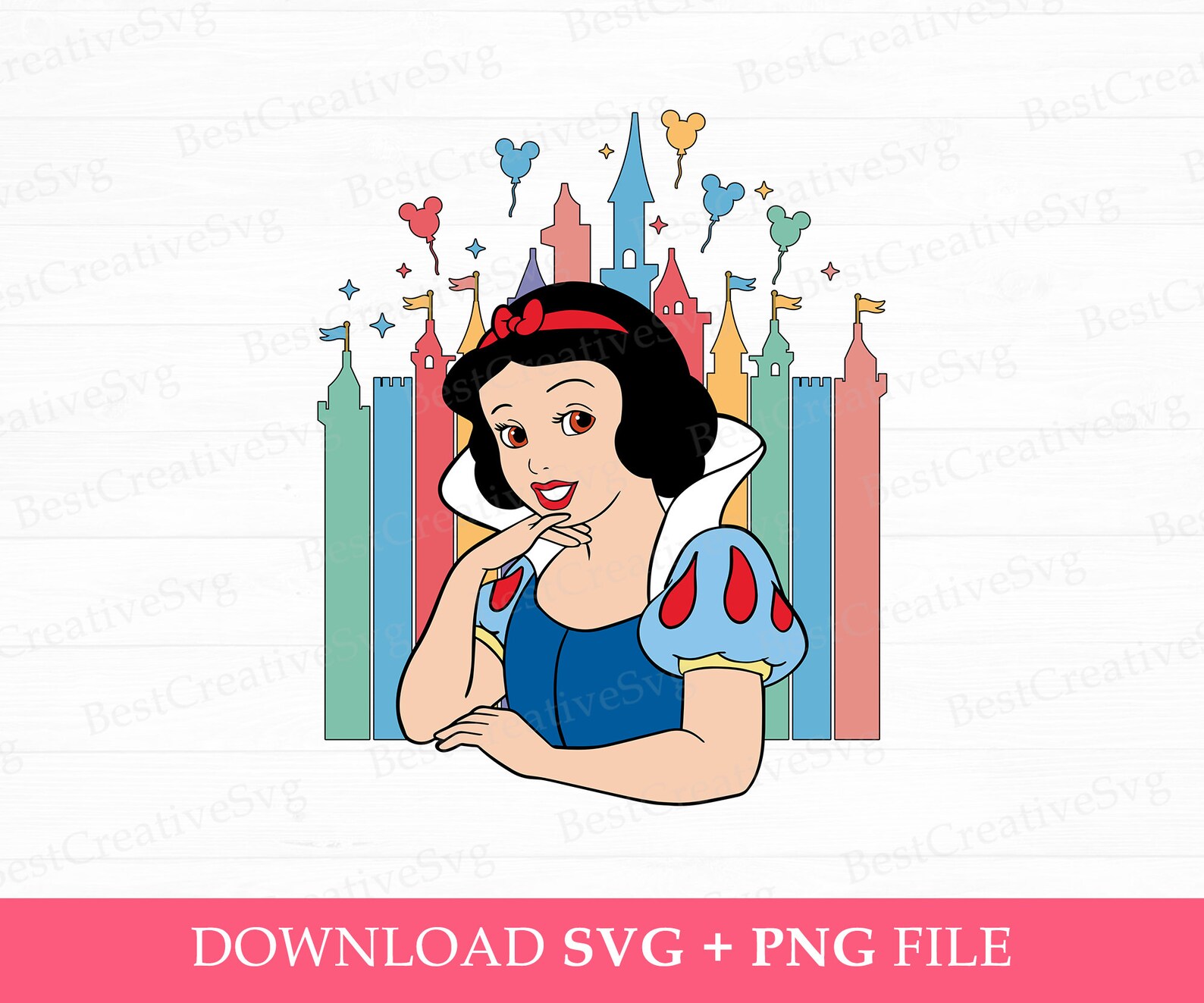 Colorful Magical Kingdom Svg, Cute Princess Svg, Family Vacation Svg ...