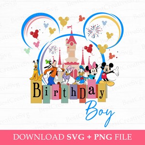 Bundle Family Birthday Svg, Birthday Boy Svg, Birthday Girl Svg, Mouse ...