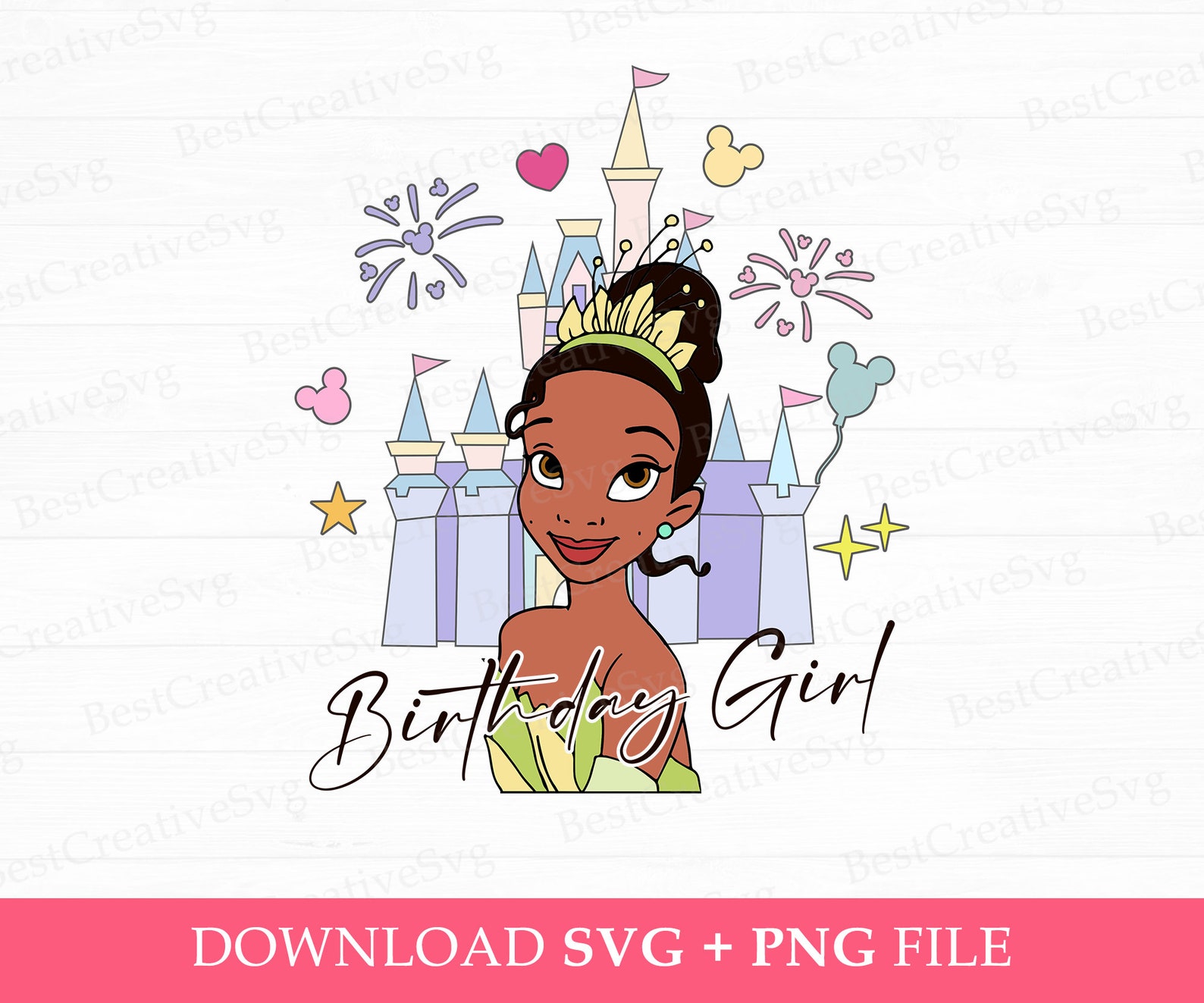 Princess Birthday Girl SVG, Magical Kingdom Family (PNG SVG Files) - Etsy