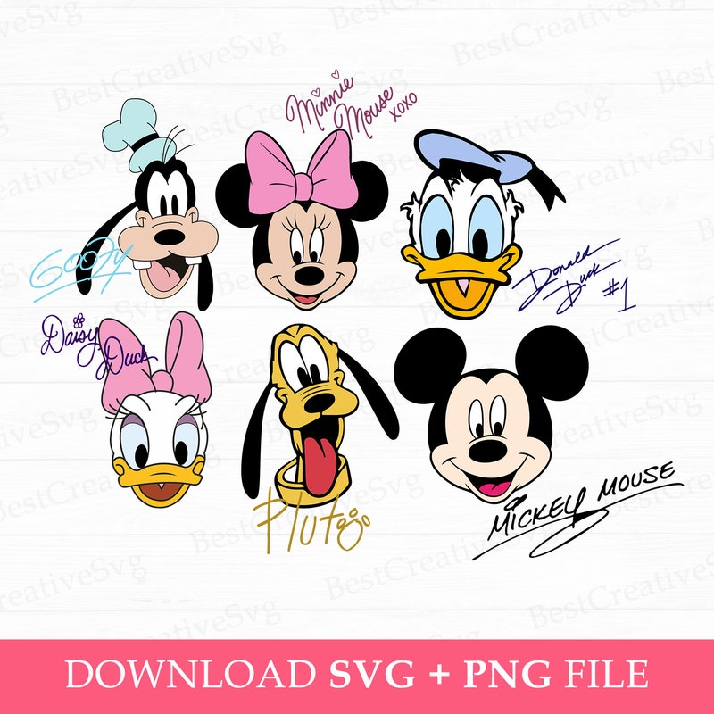 Minnie Mouse Signature Svg - Etsy