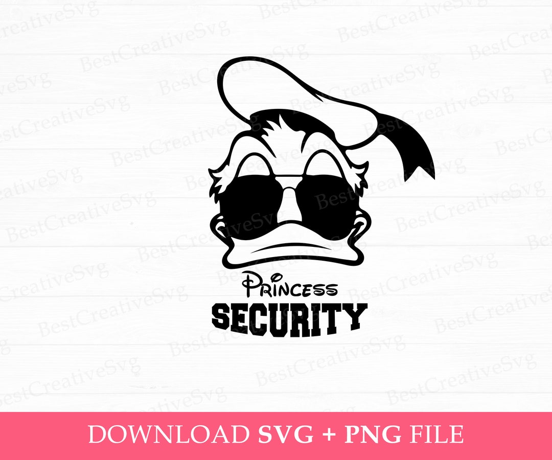 Princess Security Duck Svg, Family Trip Svg, Funny Dad Svg, Duck and ...