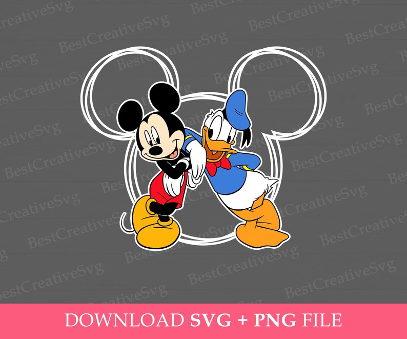 Mouse and Duck Family Trip SVG, PNG Files (instant Download) - Etsy