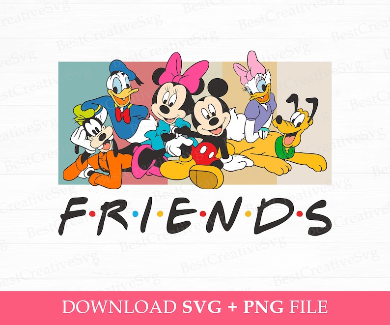 Retro Mouse and Friends Svg Friends Svg Best Friends Svg - Etsy