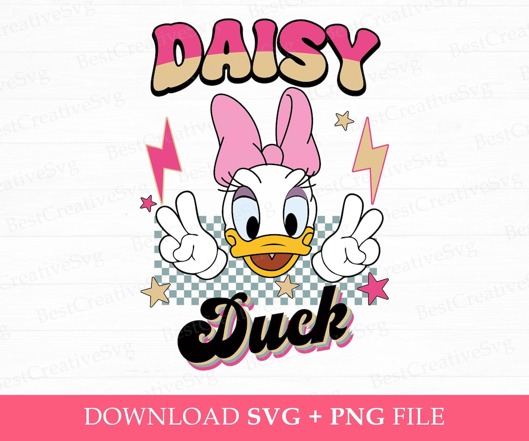 Retro Miss Duck Svg, Family Vacation Svg, Family Trip Svg, Checkered ...