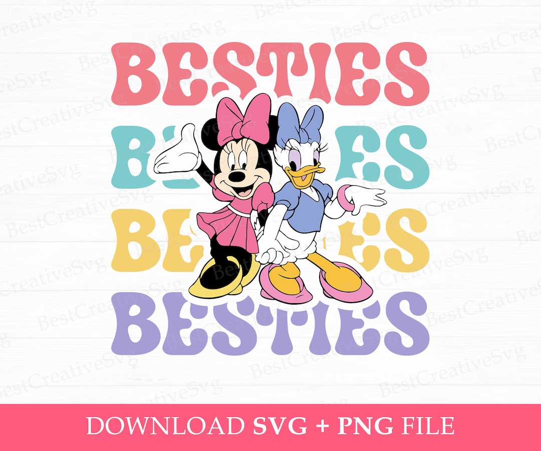 Best Friends Mouse and Duck Svg, Family Vacation Svg, Besties Svg ...