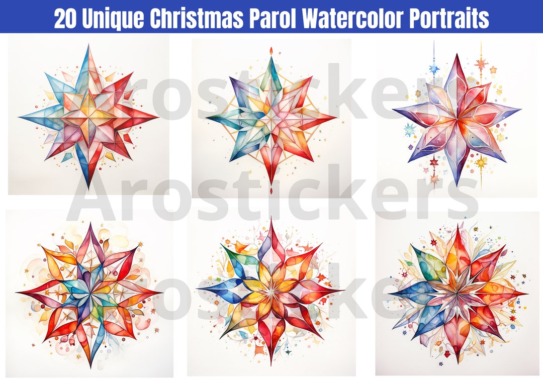 Christmas Star Parol PNG Pack of 20 DIGITAL DOWNLOAD - Etsy