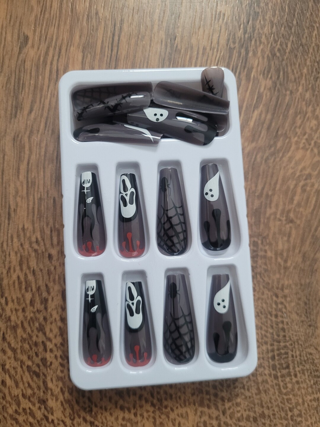 Gothic Halloween Graffiti Pop Art Theme Press on Nails - Etsy