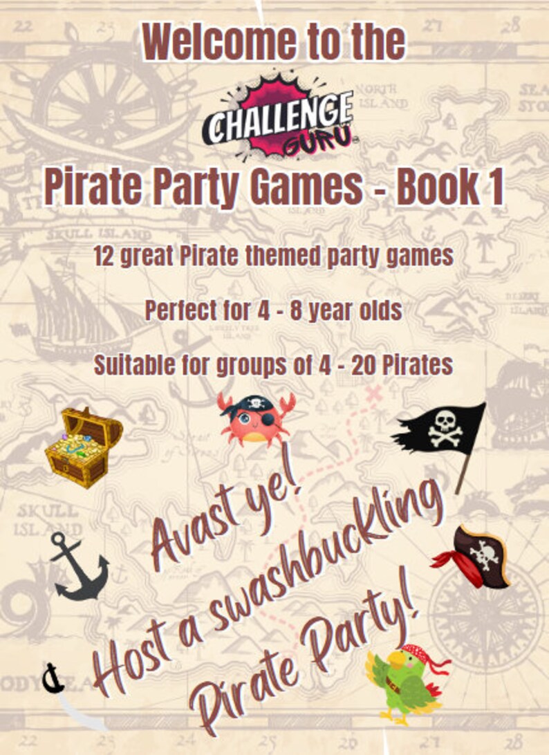Pirate Party Games - Book 1 - Etsy