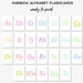 Rainbow Alphabet Cards, ABC Flash Cards, Educational Cards, A-Z Cards ...