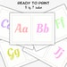 Rainbow Alphabet Cards, ABC Flash Cards, Educational Cards, A-Z Cards ...