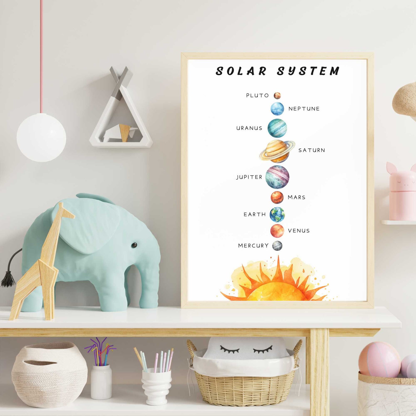 Solar System Printable, Educational Posters, Solar System, Classroom ...
