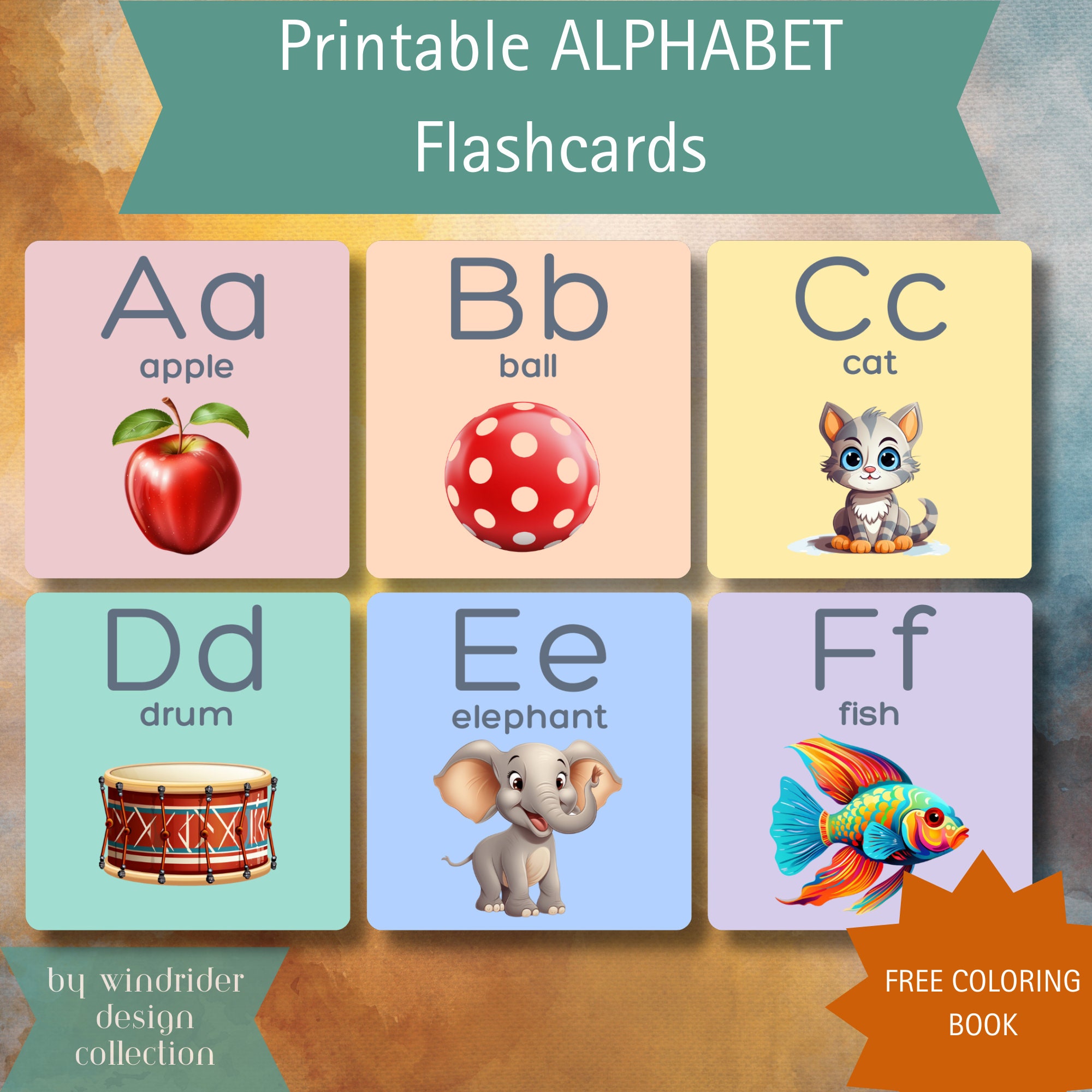 Printable Alphabet Flash Cards Classroom Decor Toddlers - Etsy