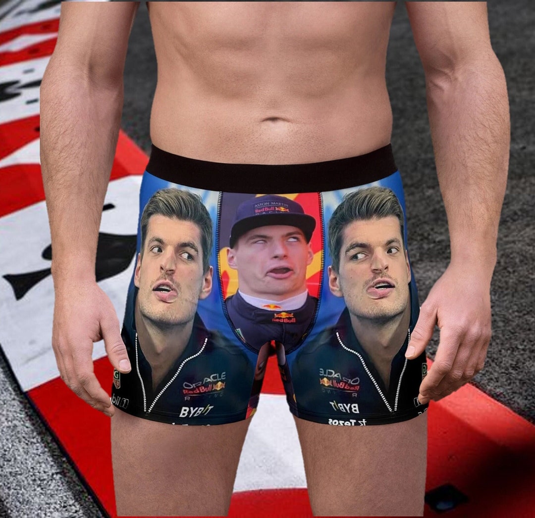 Max Verstappen Funny Underpants | Mens Comedy Boxer Briefs | F1 Underwear | Red Bull Racing ...