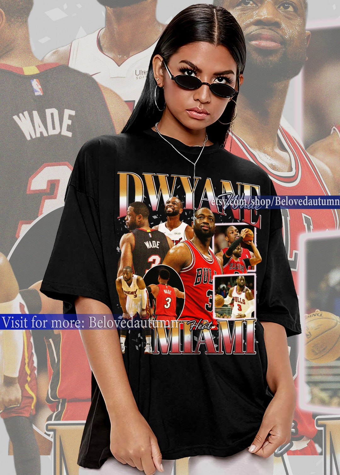 Vintage 90s Graphic Style Dwyane Wade T-shirt, Dwyane Wade Shirt ...