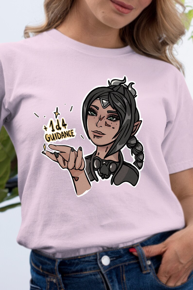 Shadowheart's Guidance | BG3 Inspired D&D Cute Art T Shirt Fan Merch ...