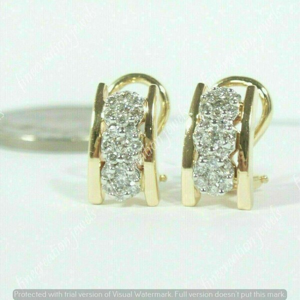 Omega Back Earrings - Etsy