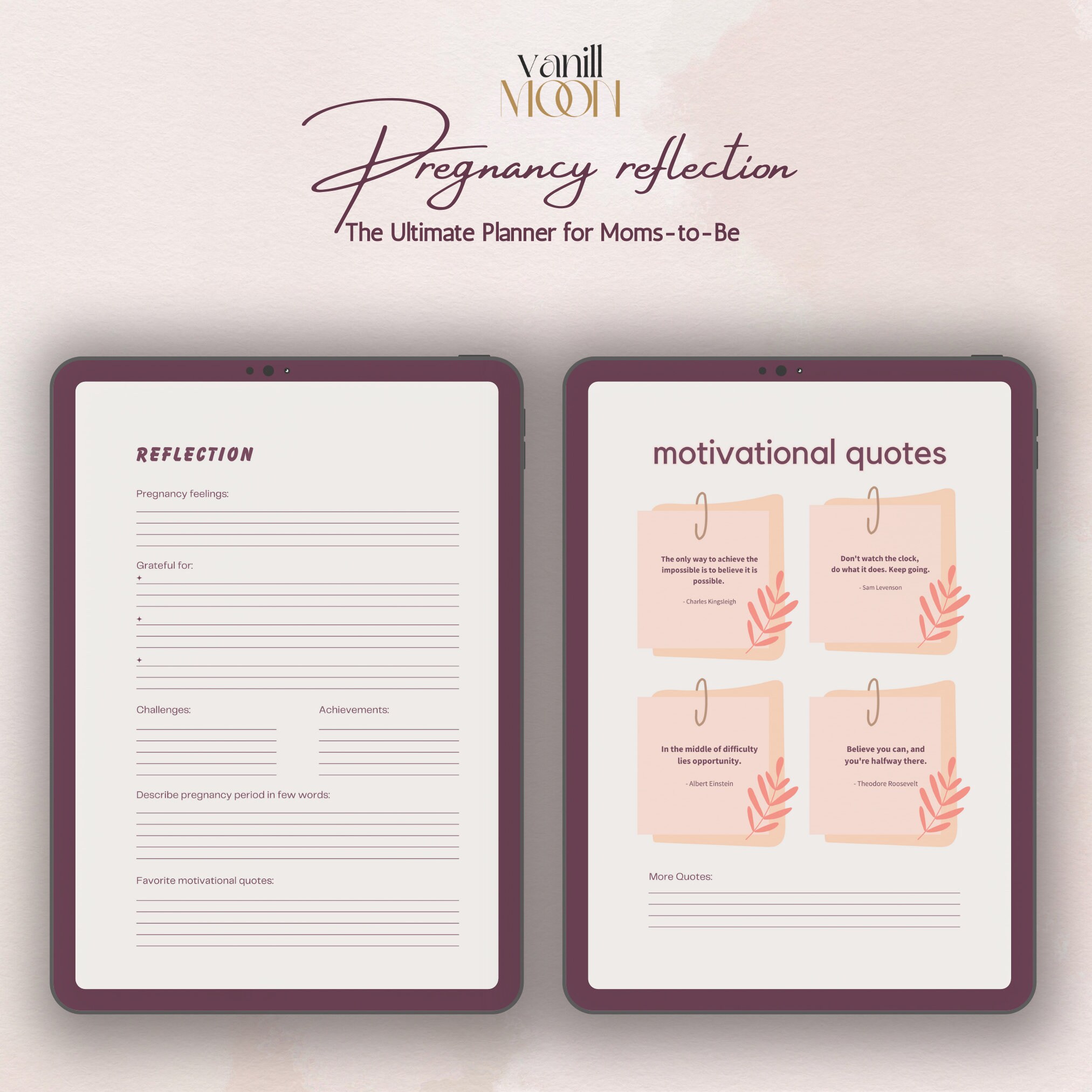 Printable Pregnancy Planner Digital Pregnancy Planner Printable ...